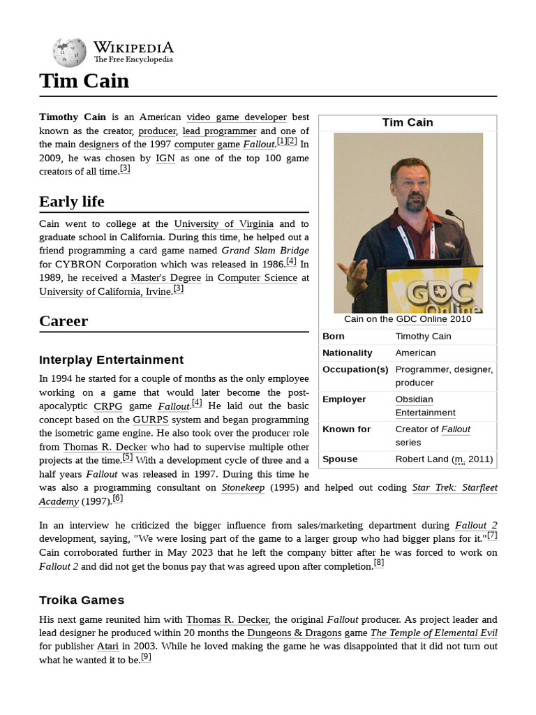 Tim Cain Pdf Gaming Electronic Publishing