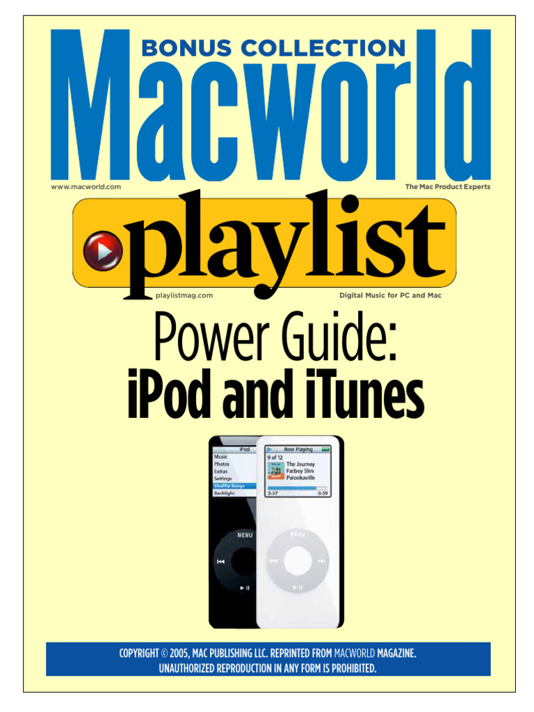 Apple Mac World Power Guide Ipod & Itune Vol3 - Ipod | PDF | I Tunes | Data Compression