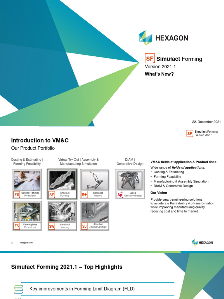 Simufact Forming 2021.1 Whats New | PDF | Sheet Metal | Mechanical ...