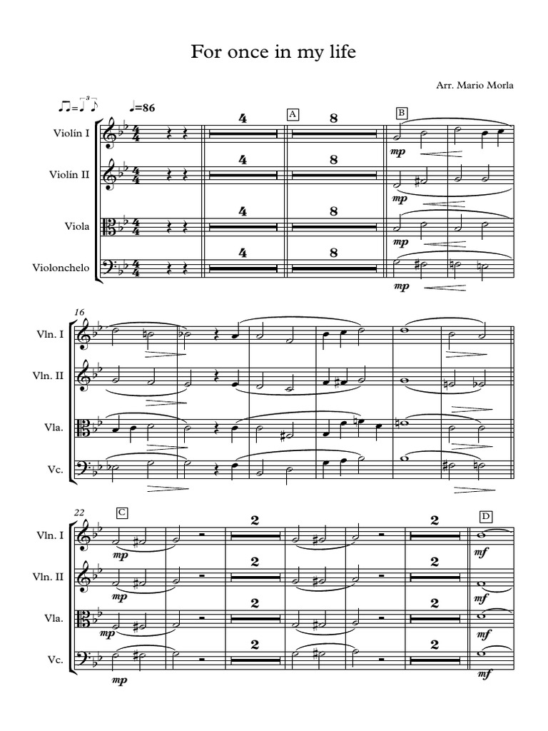 For Once in My Life | PDF