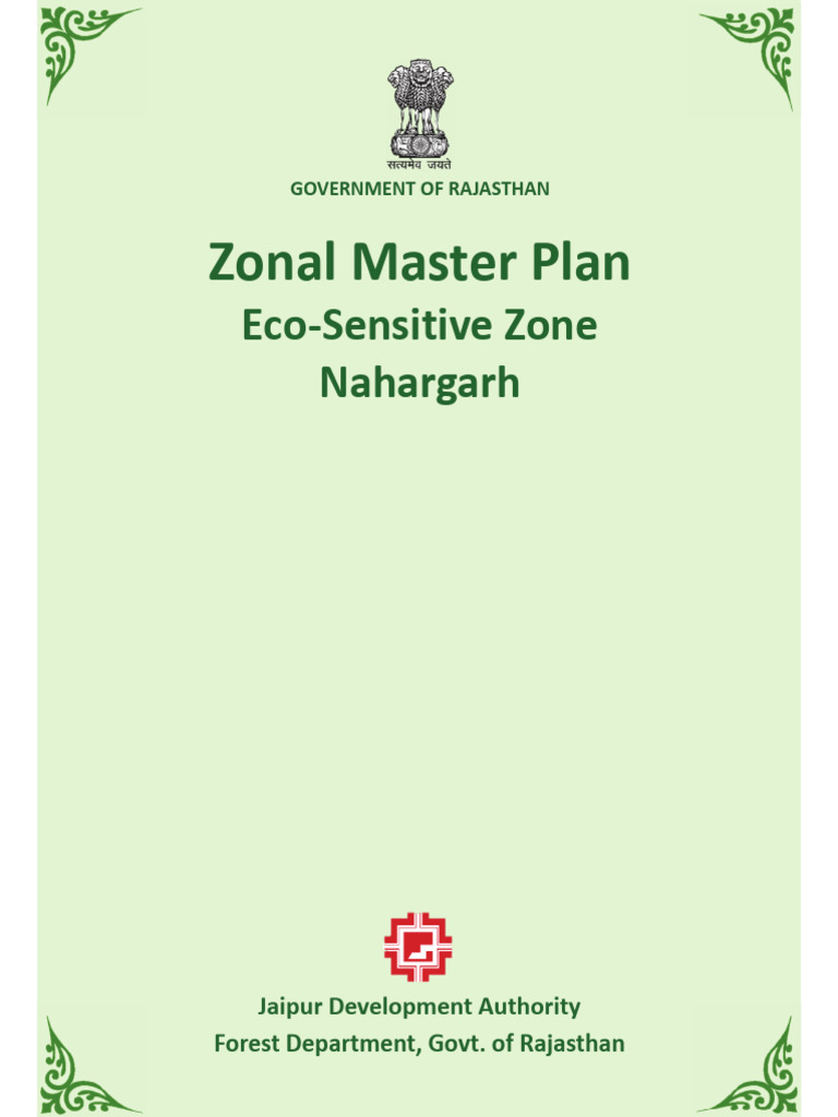 Zonal Master Plan For Eco-Sensitive Zone of Nahargarh WLS | PDF ...