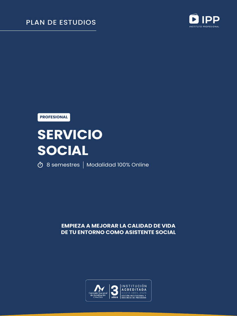 Servicio Social Ipp 1 | PDF | Trabajo Social | Politica social Servicio Social Ipp 1 | PDF | Trabajo Social | Politica social