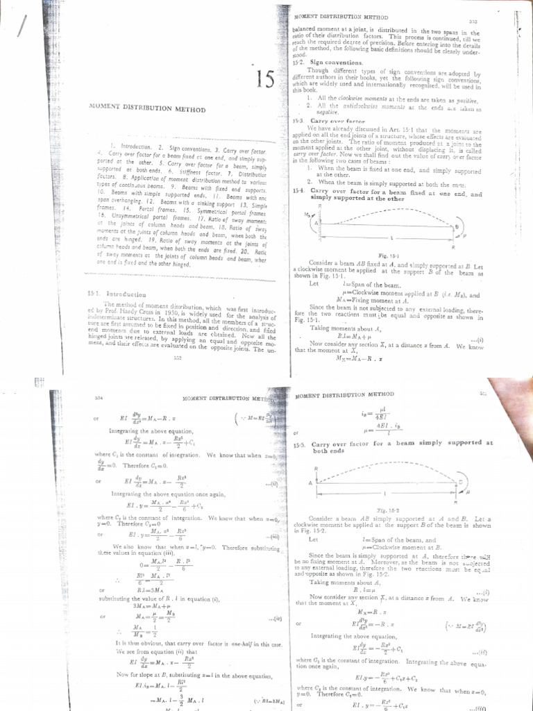 Moment Distribution | PDF | Earthquake Engineering | Structural Analysis