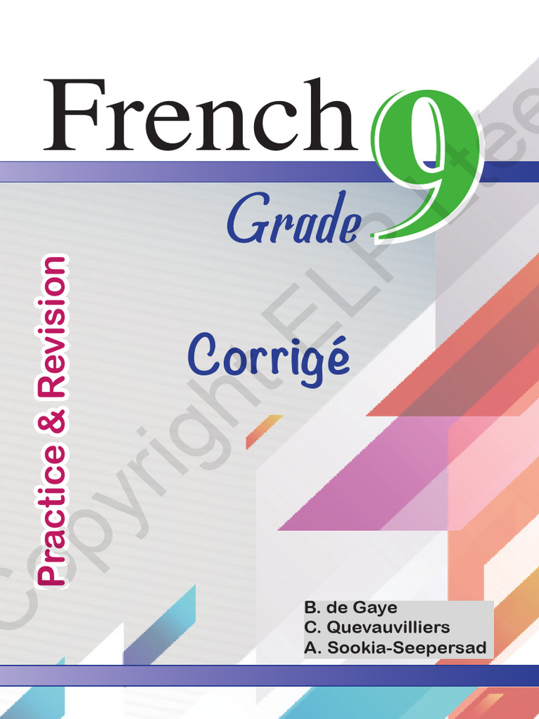 French G 9 Practice & Revision | PDF