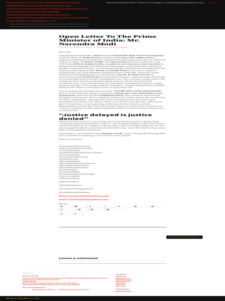 Open Letter to the Prime Minister of India: Mr. Narendra Modi – Randi ...