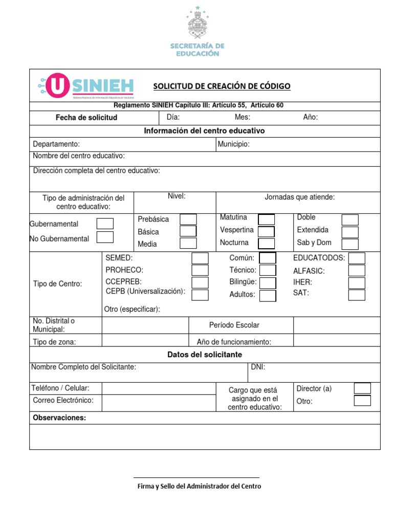 Fichas Creacion Codigo SACE | PDF | Documento de identidad | Contraseña