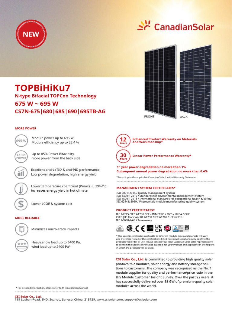 Datasheet Mfvca Mo 132 695W | PDF | Solar Panel | Photovoltaics
