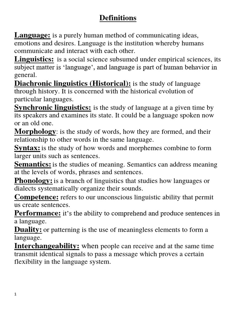 Intro Ling | PDF | Linguistics | Word Intro Ling | PDF | Linguistics | Word