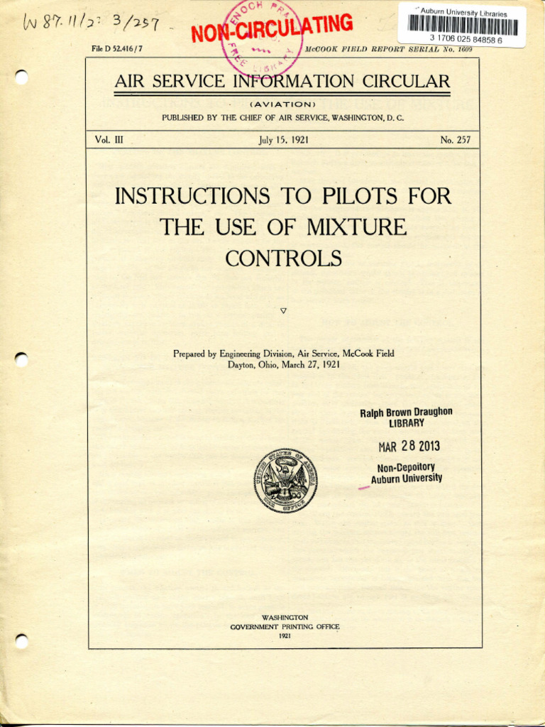 Pilot Guide: Mixture Controls | PDF | Carburetor | Throttle