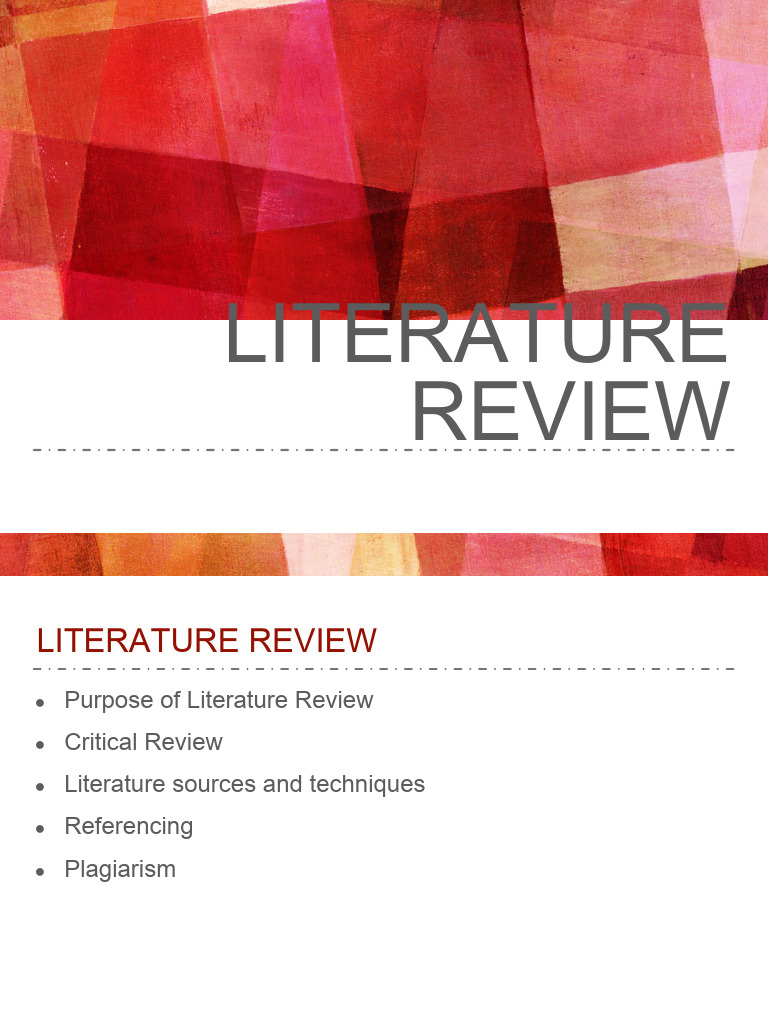 6 - Literature Review | PDF | Plagiarism | Primary Sources