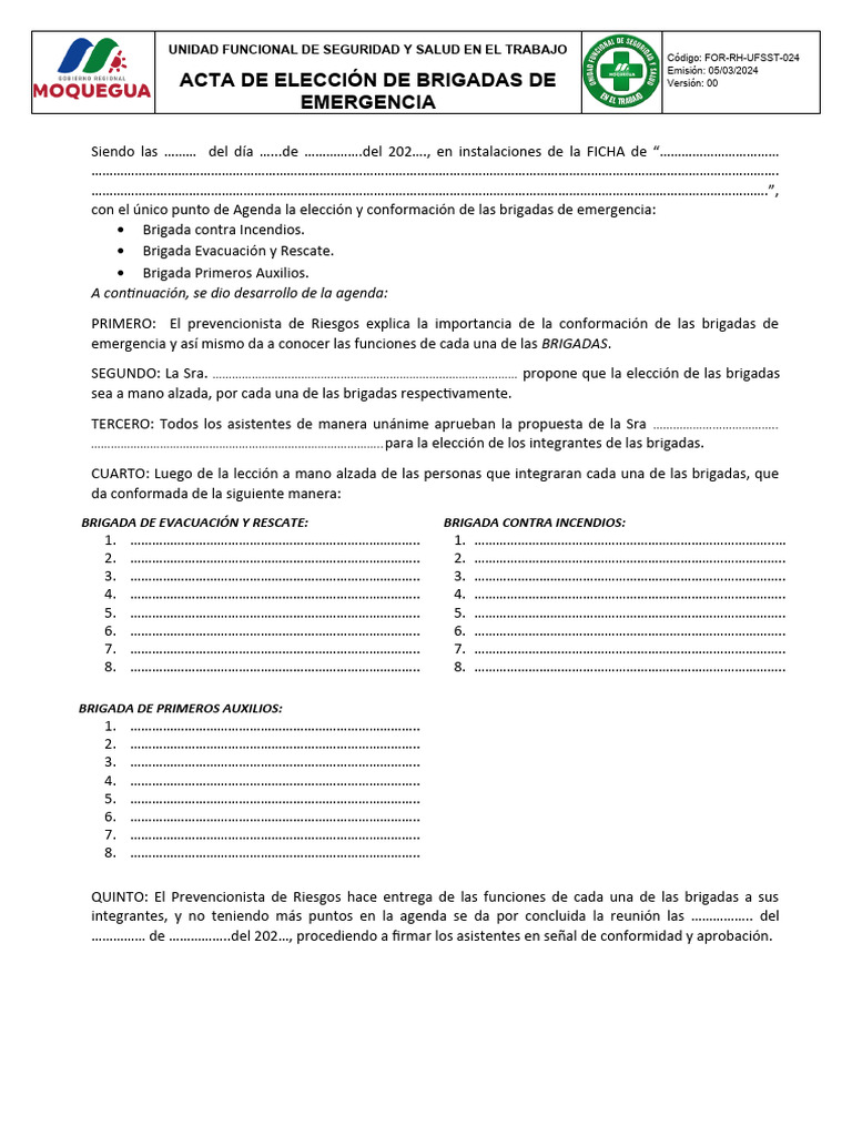 Elección de Brigadas (3) | PDF