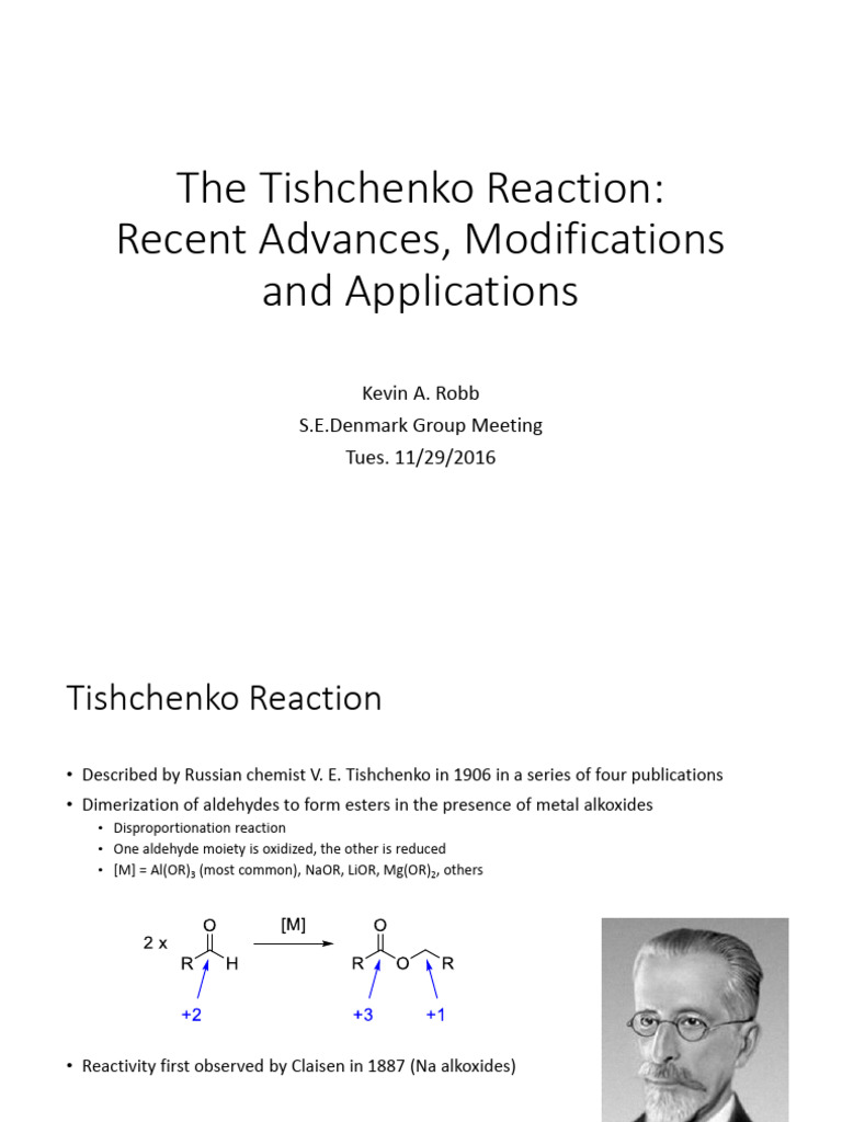 Robb-Tishchenko-Reaction | Download Free PDF | Chemical Reactions ...