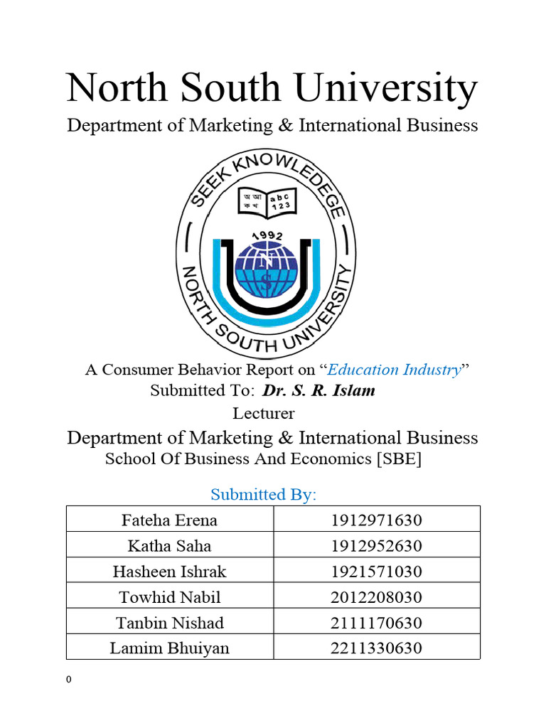 MKT Consumer Behaviour Project Work | PDF | Behavior | Consumer Behaviour