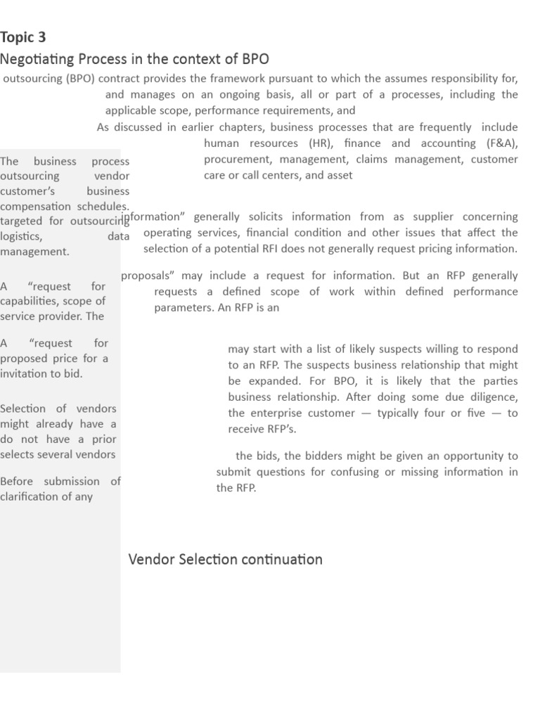 CHAPTER-3-BPO-2 | Download Free PDF | Request For Proposal | Outsourcing