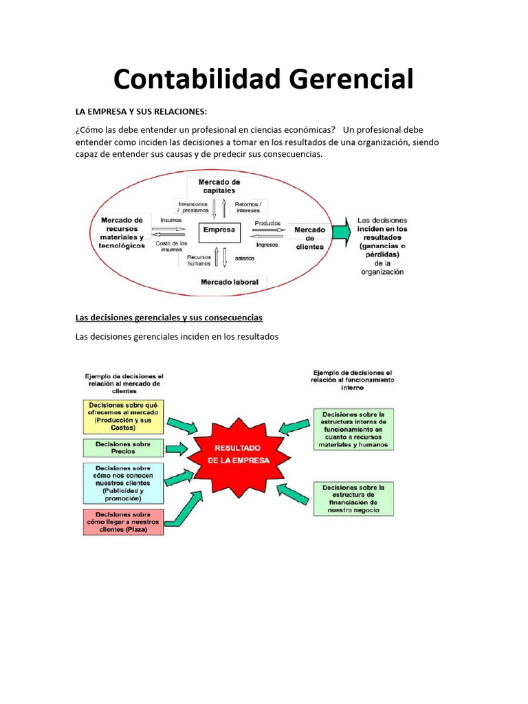 Parcial Resumen Contabilidad Gerencial | PDF | Contabilidad | Inflación
