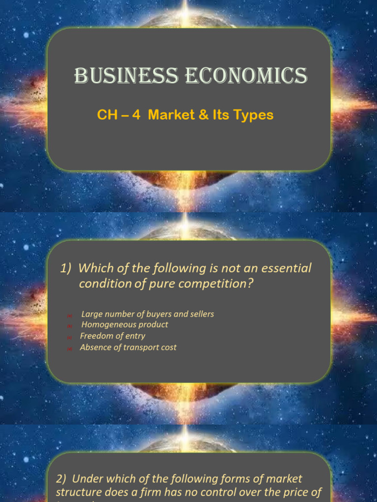 CH - 4 Market & Its Types | PDF | Monopoly | Perfect Competition