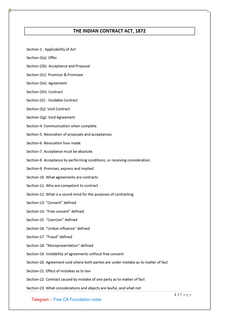 Section List | PDF | Business | Common Law