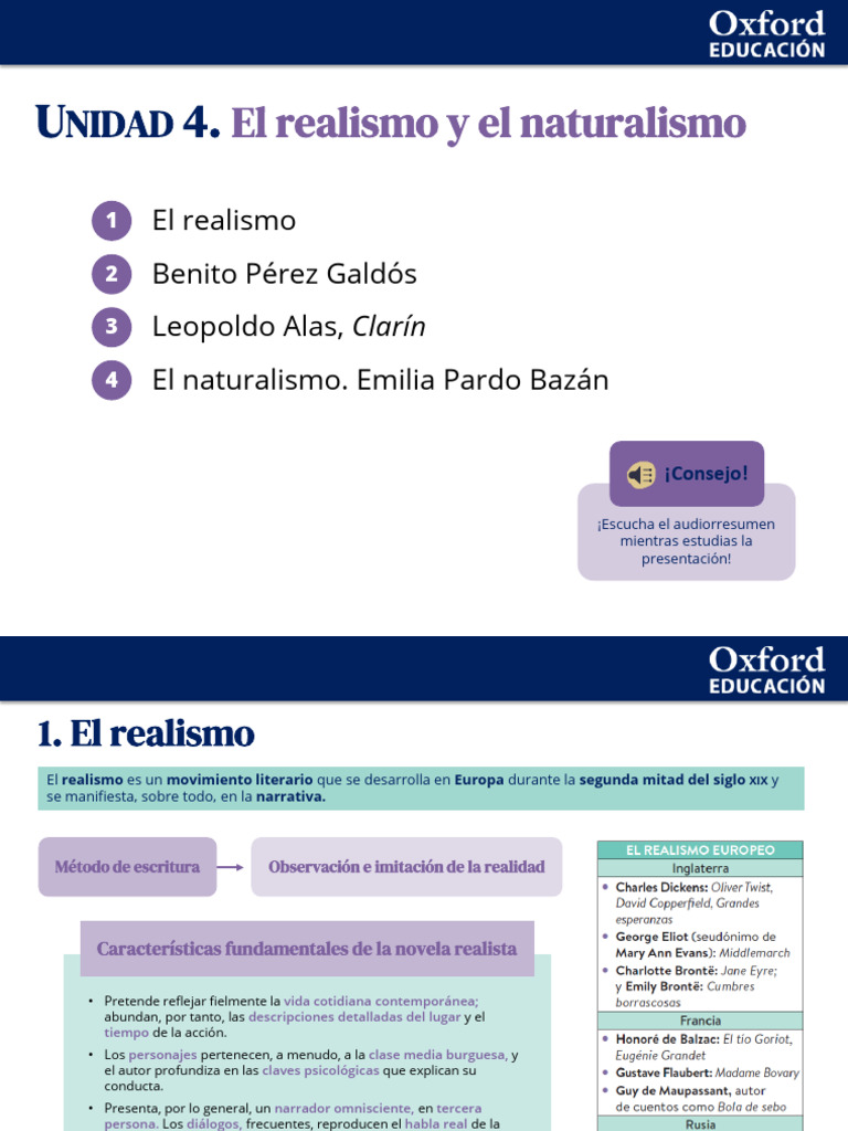 U4 Presentacion Realismo y Naturalismo | PDF | Realismo literario