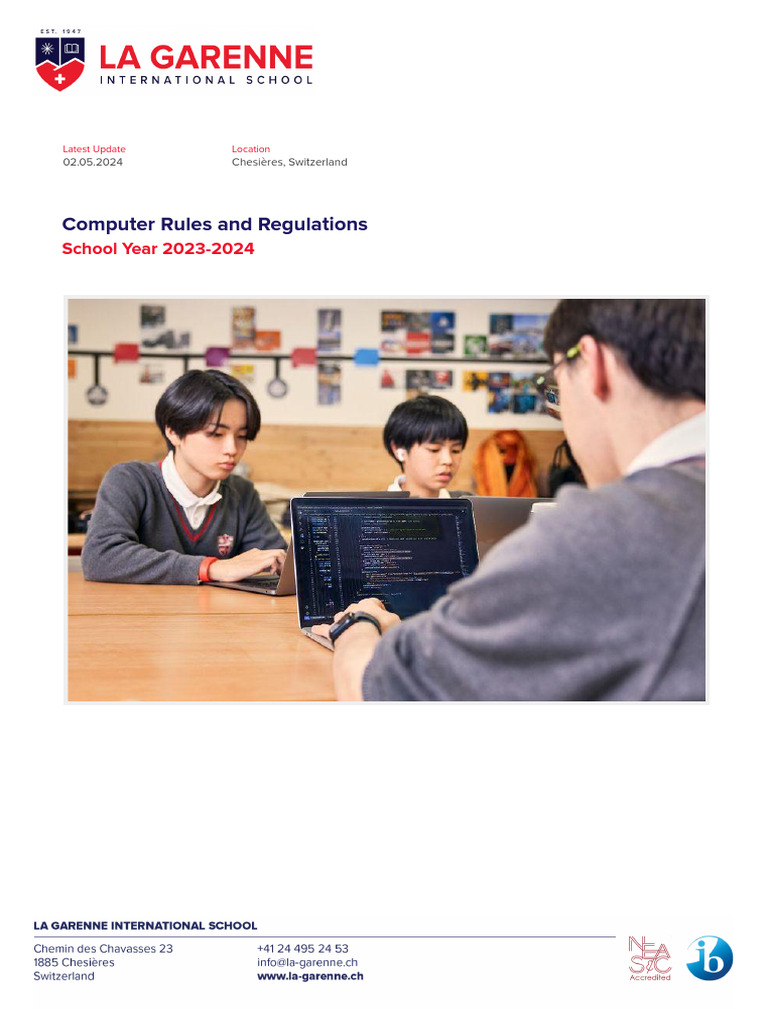 Computer_Rules_and_Regulations | PDF | Computer Network | Laptop