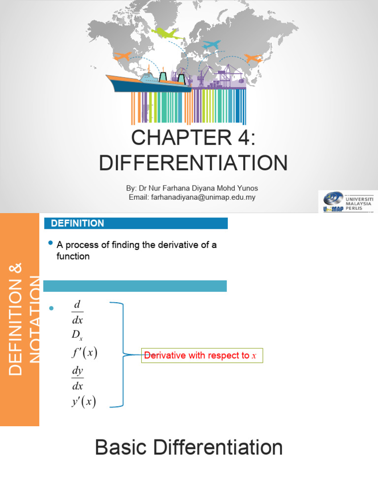CHAPTER 4 differentiation | PDF | Derivative | Function (Mathematics)