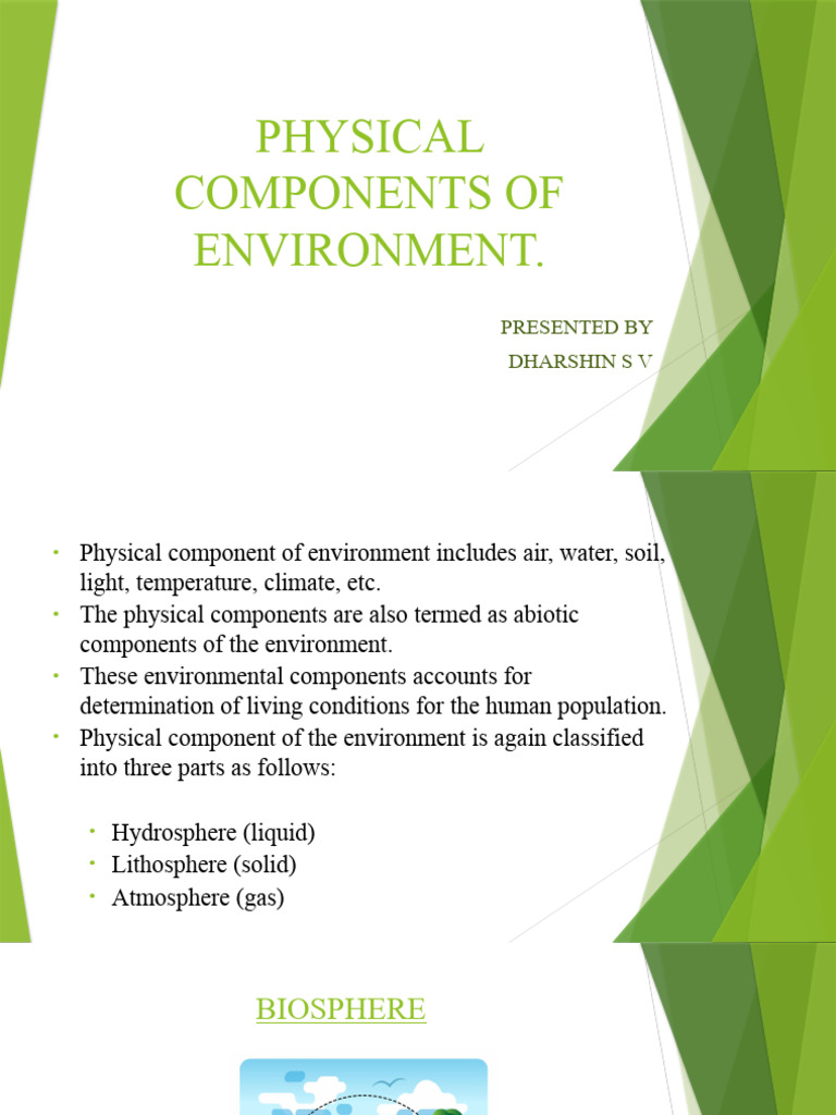 PHYSICAL COMPONENTS OF ENVIRONMENT | PDF | Atmosphere | Atmosphere Of Earth