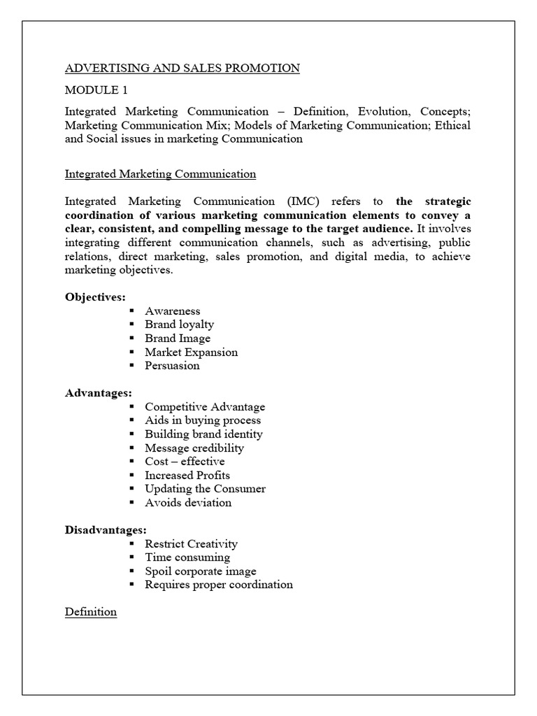 Advertising and Sales Promotrion Explanation | PDF | Brand | Marketing ...