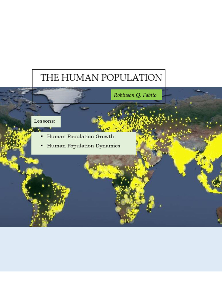 Module 1 The Human Population | PDF | Mortality Rate | Natural Environment