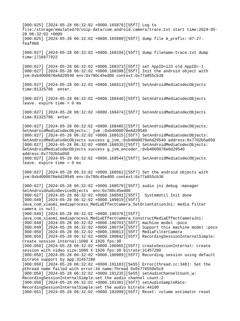 Android Camera Log Analysis | PDF | Shader | Computing