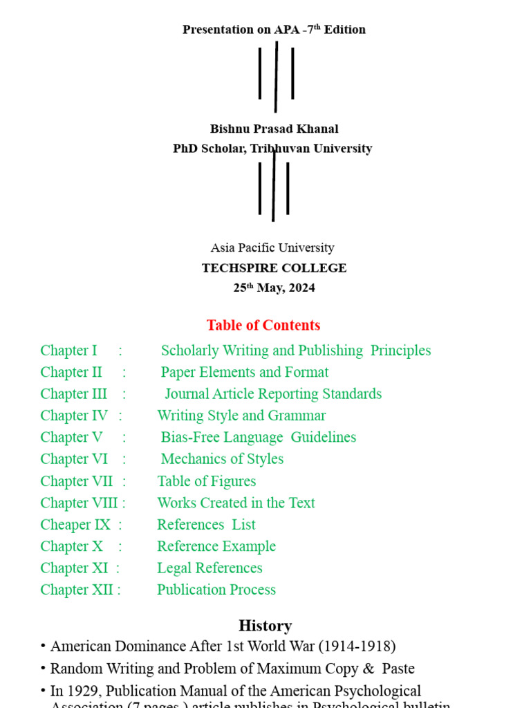 APA Format Presentation | Download Free PDF | Methodology | Meta Analysis
