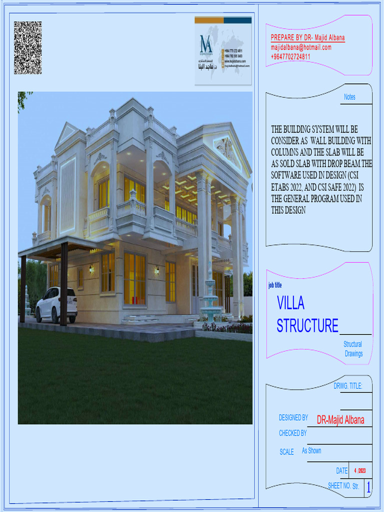 VILLA Structural B11 | PDF | Concrete | Foundation (Engineering)