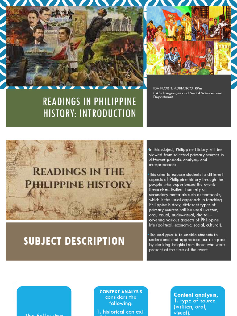 Rph Lesson 1 | PDF | Primary Sources | Historiography