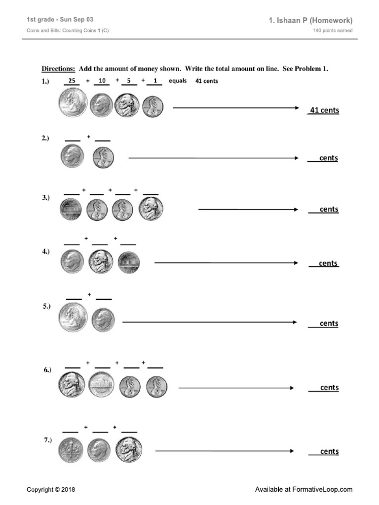 95 13 2 Coins and Bills Coin Values | PDF