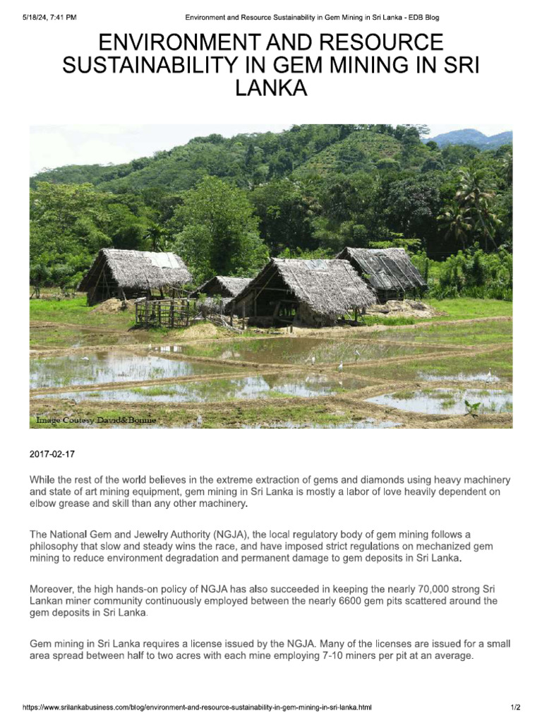 Environment and Resource Sustainability | PDF