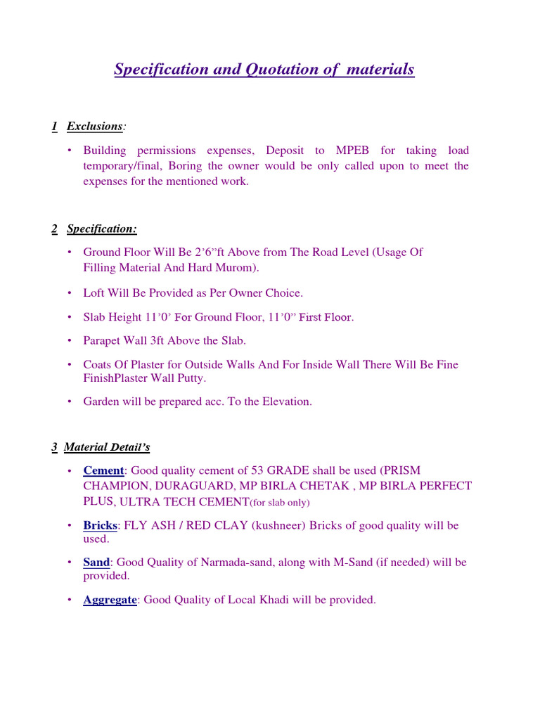 Quotation WITH MATERIAL | PDF | Tile | Wall