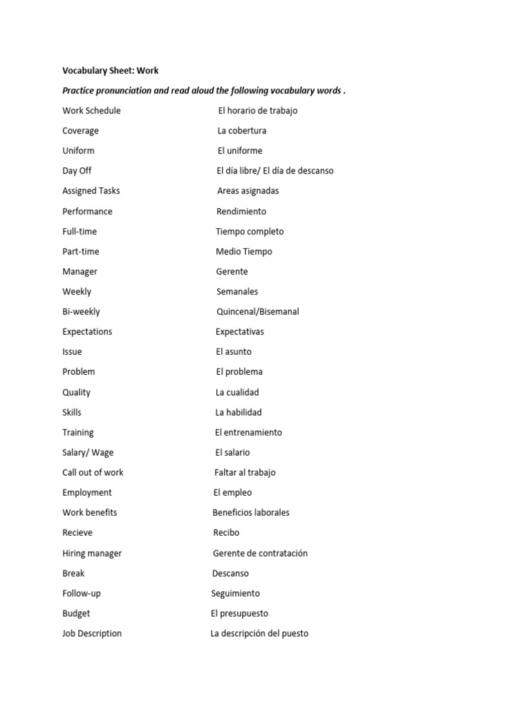 workplace vocabulary-soft skills-hard skills | PDF