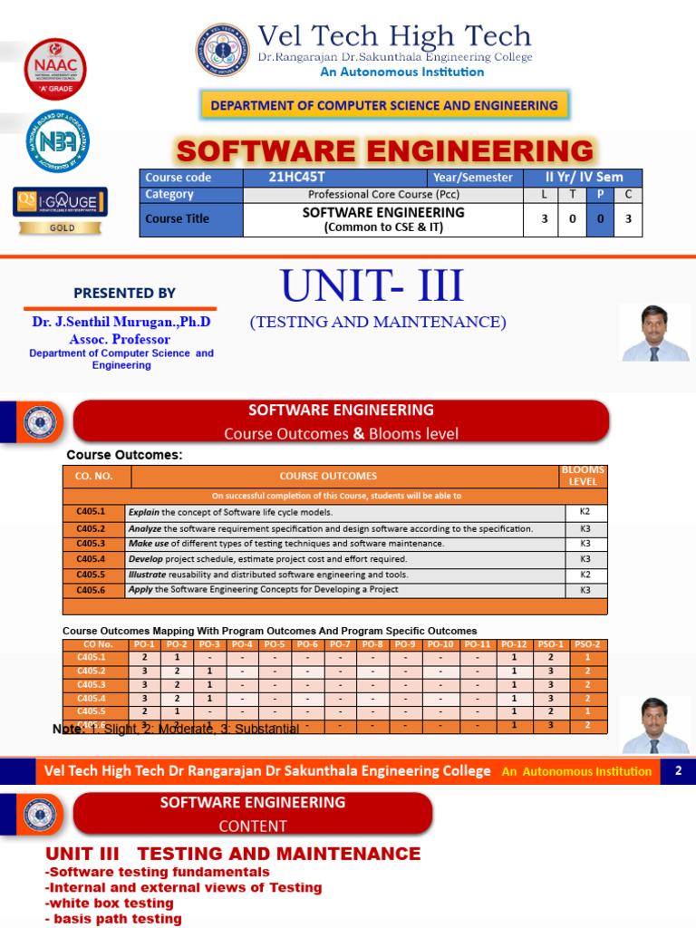 Ppt-Se-Unit 3-Slides - 21hc45t - Software Engineering 2024 | PDF ...