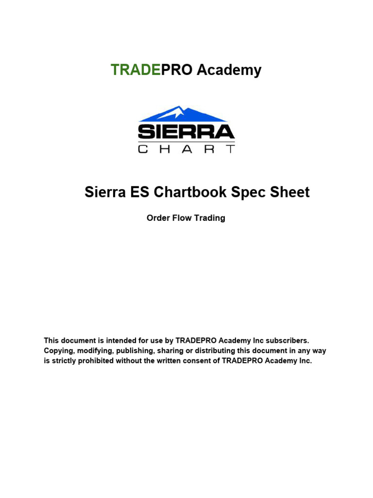 Sierra ES Chartbook Layout Tutorial | PDF | Futures Contract | Chart