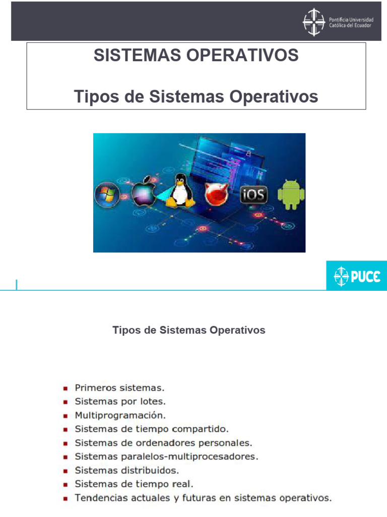 2 - Tipos de Sistemas Operativos | PDF | Informática