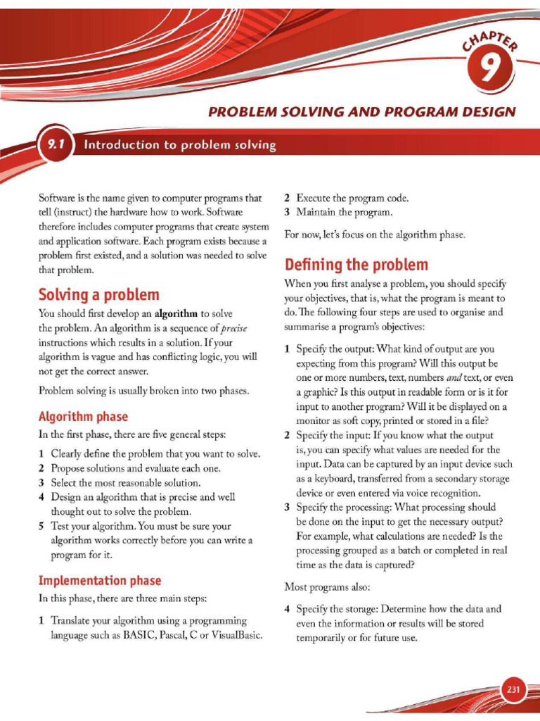 Algorithms and Problem Solving | PDF