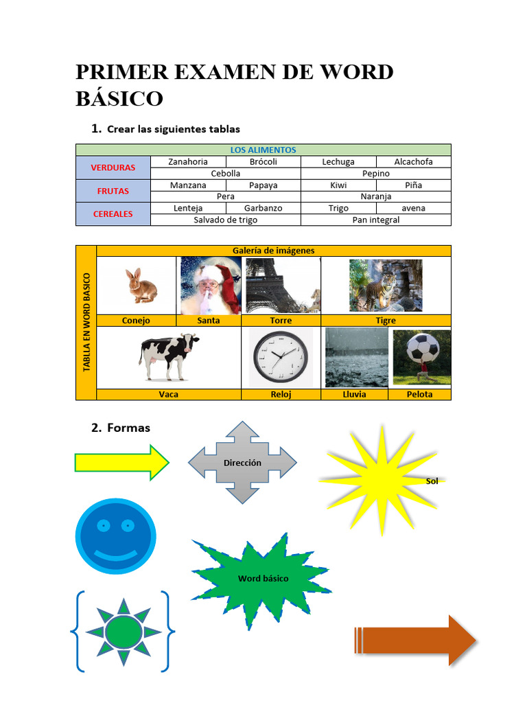 Primer Examen de Word Básico - Chisi Chacon Miguel Angel | PDF | Perú