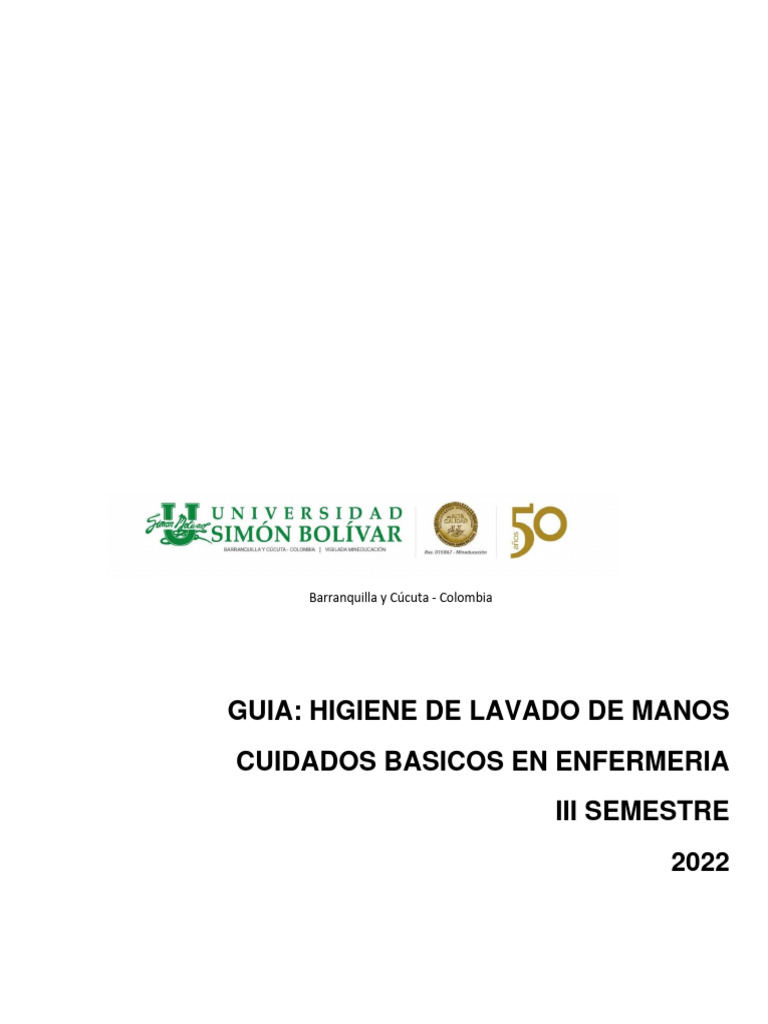 1.guias de Lavado de Manos 2022 - 2 - Julio 30 | PDF | Lavado de manos | Higiene