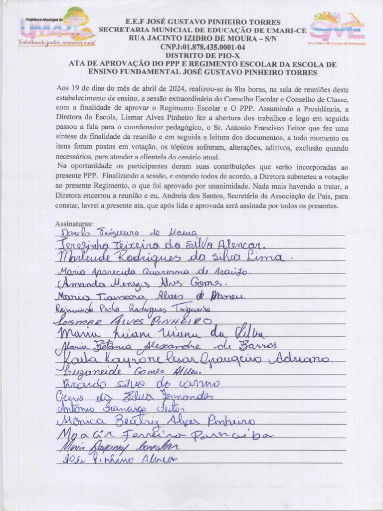 Ata de Aprovação | PDF