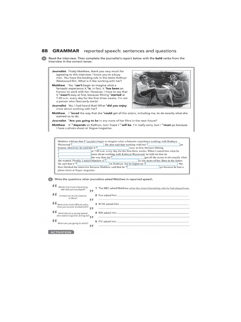 8B - Grammar Handout | PDF