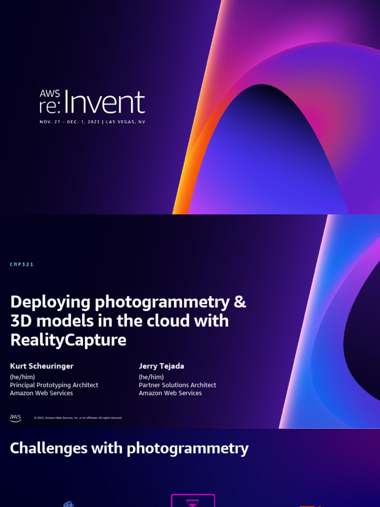 CMP321 - Deploying Photogrammetry and 3D Models in The Cloud With RealityCapture | PDF | 3 D ...