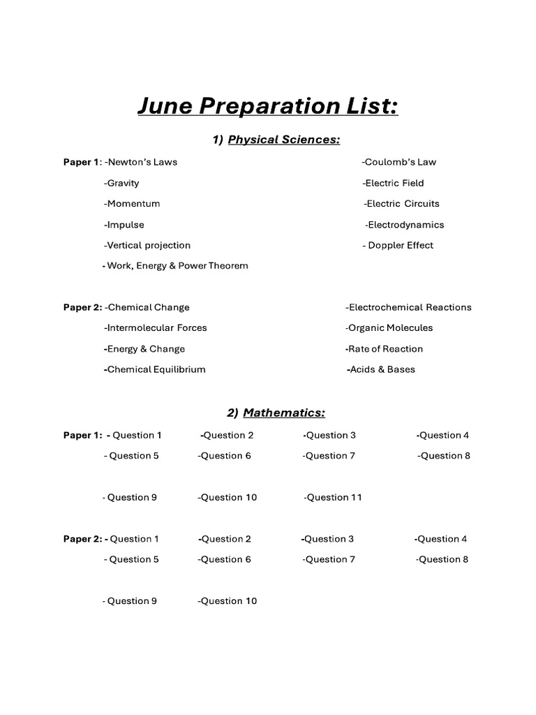 Revision Part 1 | PDF