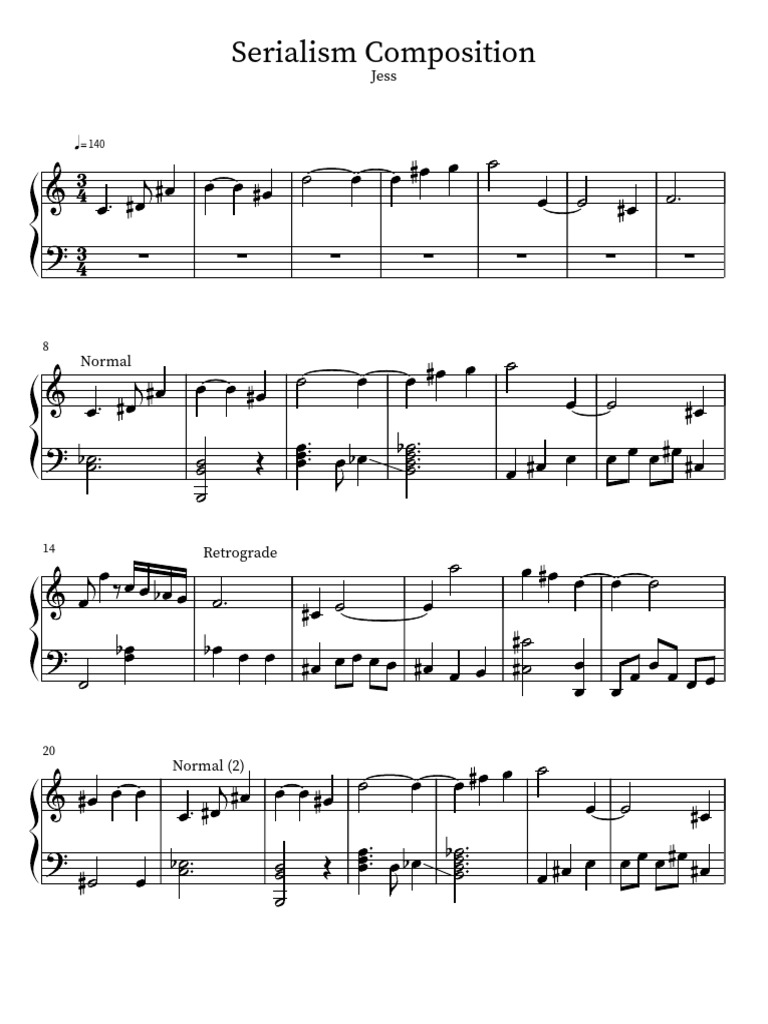 Serialism Composition | PDF