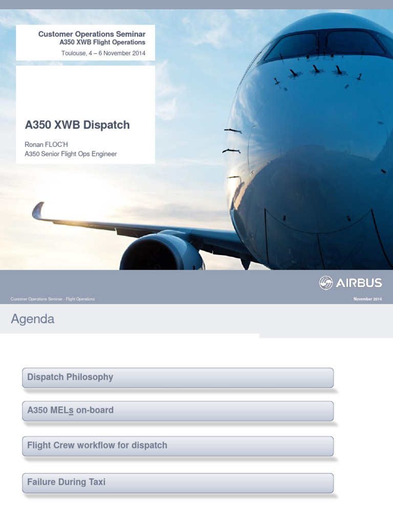 A350 Dispatch & MEL Overview | PDF | Aircraft | Aviation