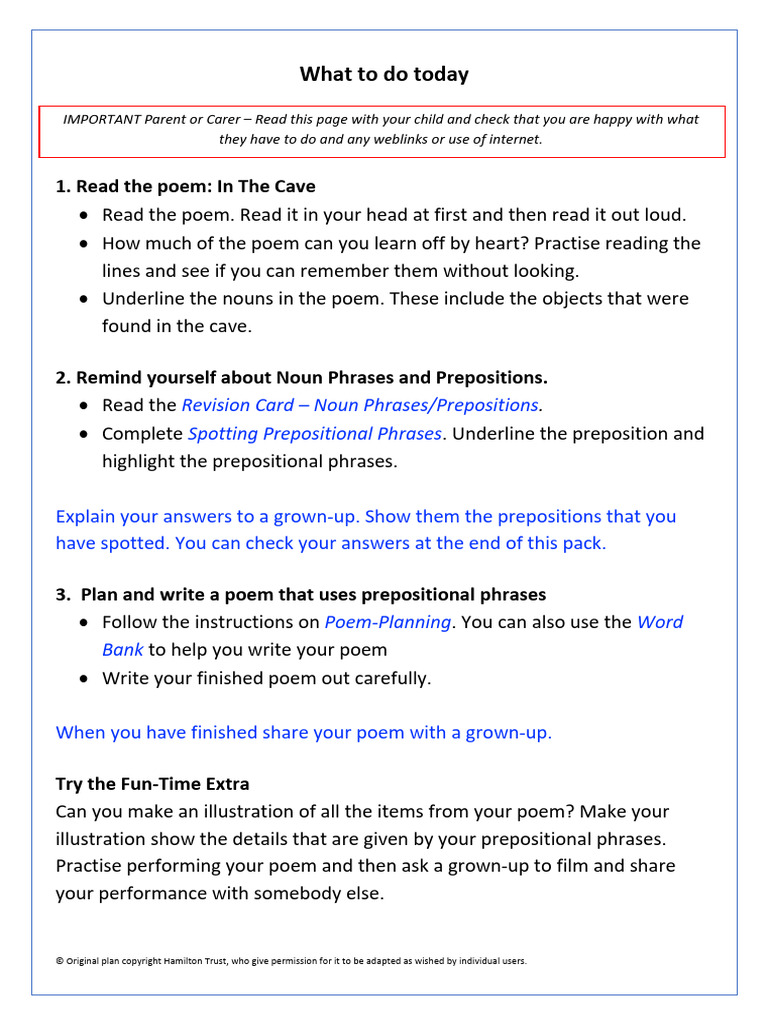 Year 4 Day 5 - RM | PDF | Preposition And Postposition | Noun