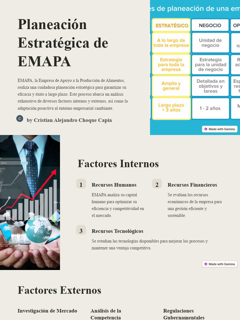 Planeacion-Estrategica-de-EMAPA | PDF | Business | Planificación