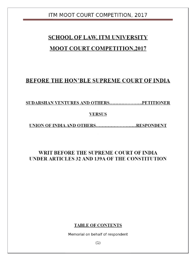 Itm Moot Court (Respondent) (1) _ TOAZ.INFO | PDF